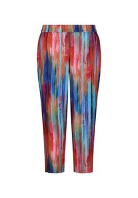 Samoon WEITE 7/8 MIT DIGITALEM STREIFENMUSTER LOTTA - Broek - digital blue gemustert/meerkleurig ...