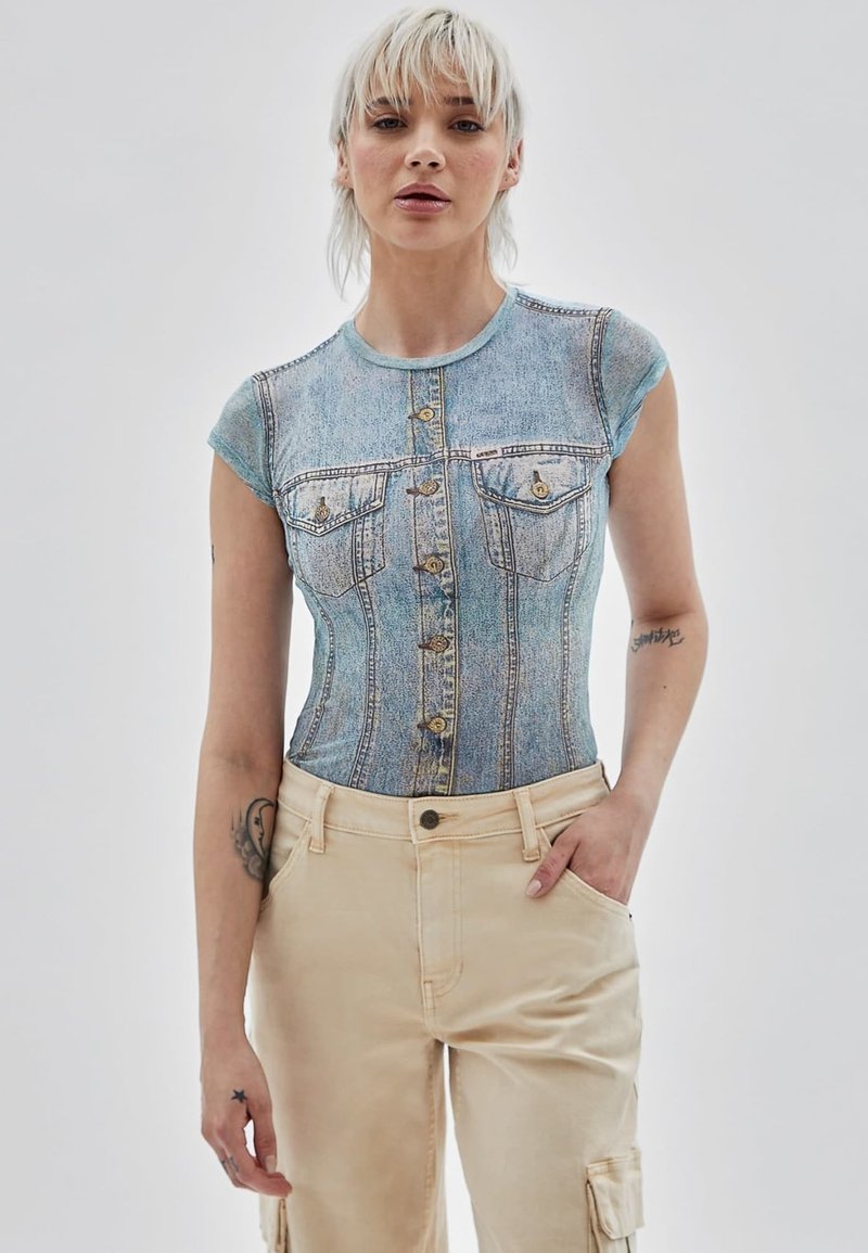 Guess Bluzka/niebieski - Zalando.pl