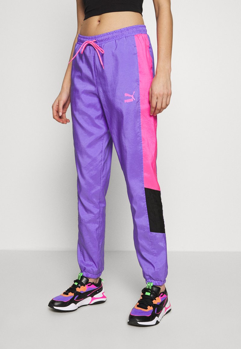 Puma TFS OG RETRO PANTS - Tracksuit bottoms - luminous purple/lilac ...