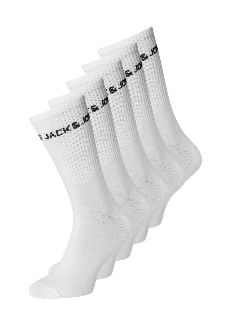 Jack & Jones SOCKEN 5ER-PACK LOGO TENNIS - Socks - white - Zalando.co.uk