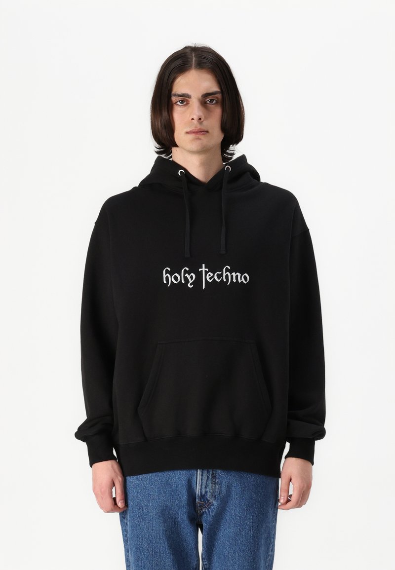 BOILER ROOM HOLY TECHNO HOOD UNISEX - Sweatshirt - black/sort - Zalando.dk