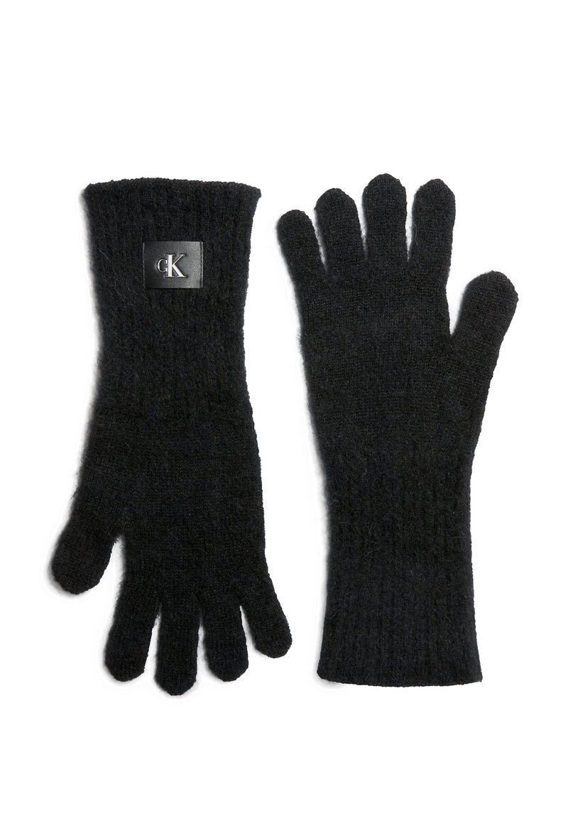 Calvin Klein Jeans MINIMAL MONOGRAM - Gloves - black - Zalando.co.uk