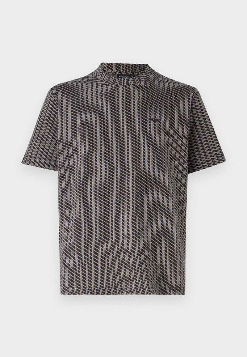 Emporio Armani Print T-shirt - navy/laurel oak/dark blue - Zalando.co.uk