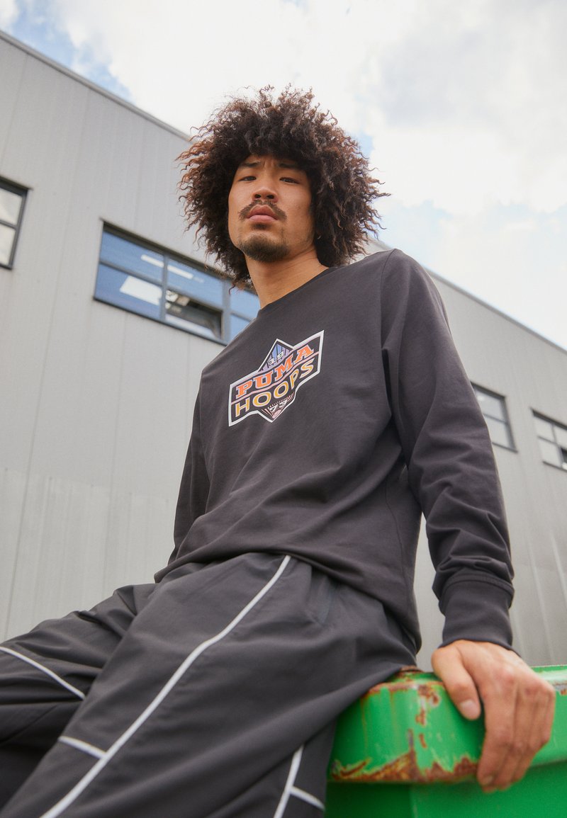 Puma BLUEPRINT GRAPHIC TEE - Langarmshirt - black/schwarz - Zalando.ch