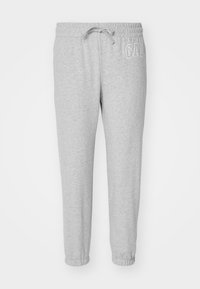GAP HERITAGE - Tracksuit bottoms - light heather grey/black - Zalando.co.uk