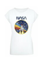 Merchcode NASA - ROCKET - T-shirt med print - white/vit - Zalando.se