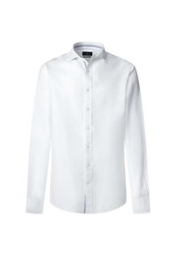 Hackett London COT LIN ENG STR - Skjorta - optic white/vit - Zalando.se
