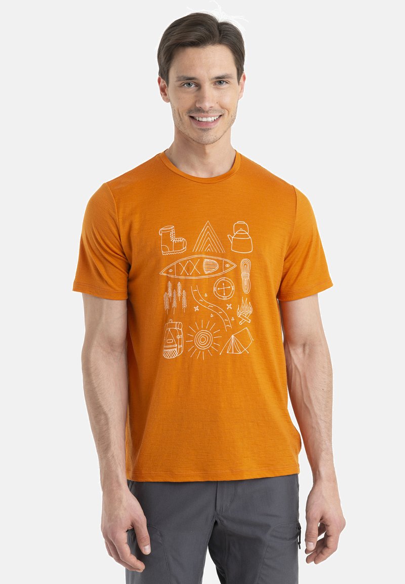 Icebreaker MERINO 150 TECH LITE II SS TEE CAMP ESSEN - T-Shirt print ...