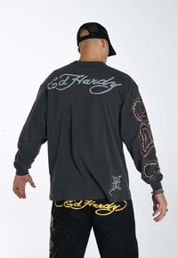 Ed Hardy Camiseta de manga larga - washed black/negro - Zalando.es