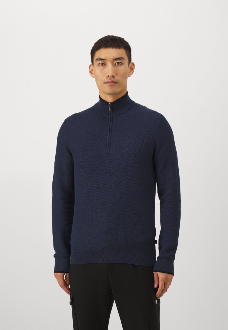 Michael Kors CORE QUARTER ZIP - Jumper - midnight/dark blue - Zalando.ie