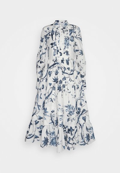 Erdem LONG SLEEVE TIER DRESS PIN TUCK DETAIL - Robe chemise - vine ...