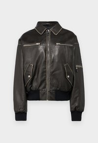BDG Urban Outfitters PERRIE PU BIKER - Faux leather jacket - black ...