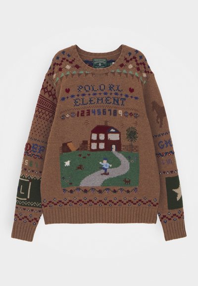 Polo Ralph Lauren POLO X ELEMENT WOOL SWEATER - Pullover - blue/bleu ...