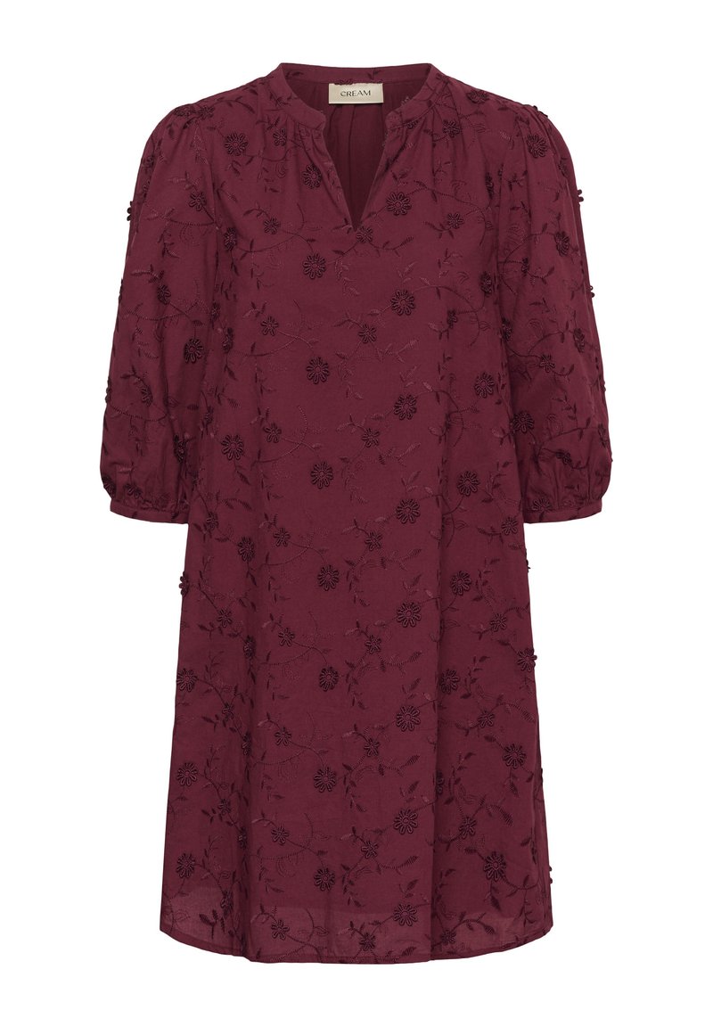 Cream CROLIVIA DRESS - Jurk - zinfandel/donkerrood - Zalando.nl