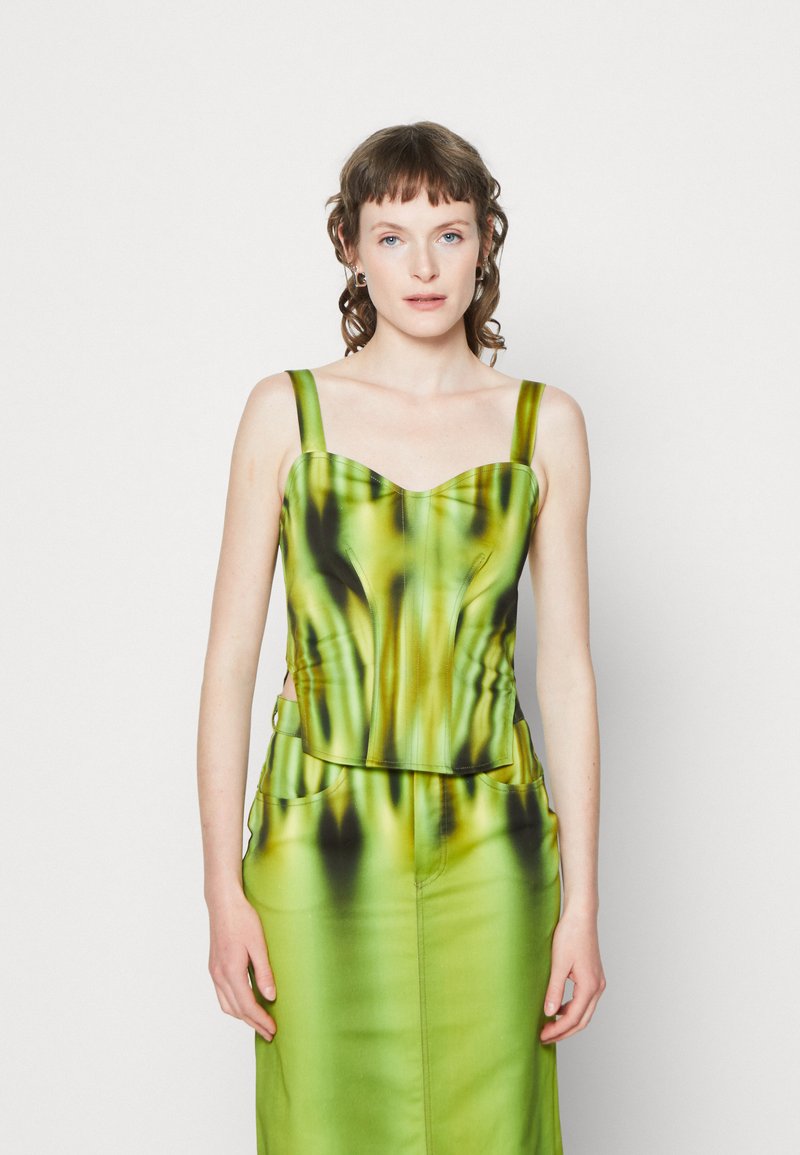 HOSBJERG KHLOE LEEK - Bluse - green leek/hellgrün - Zalando.ch