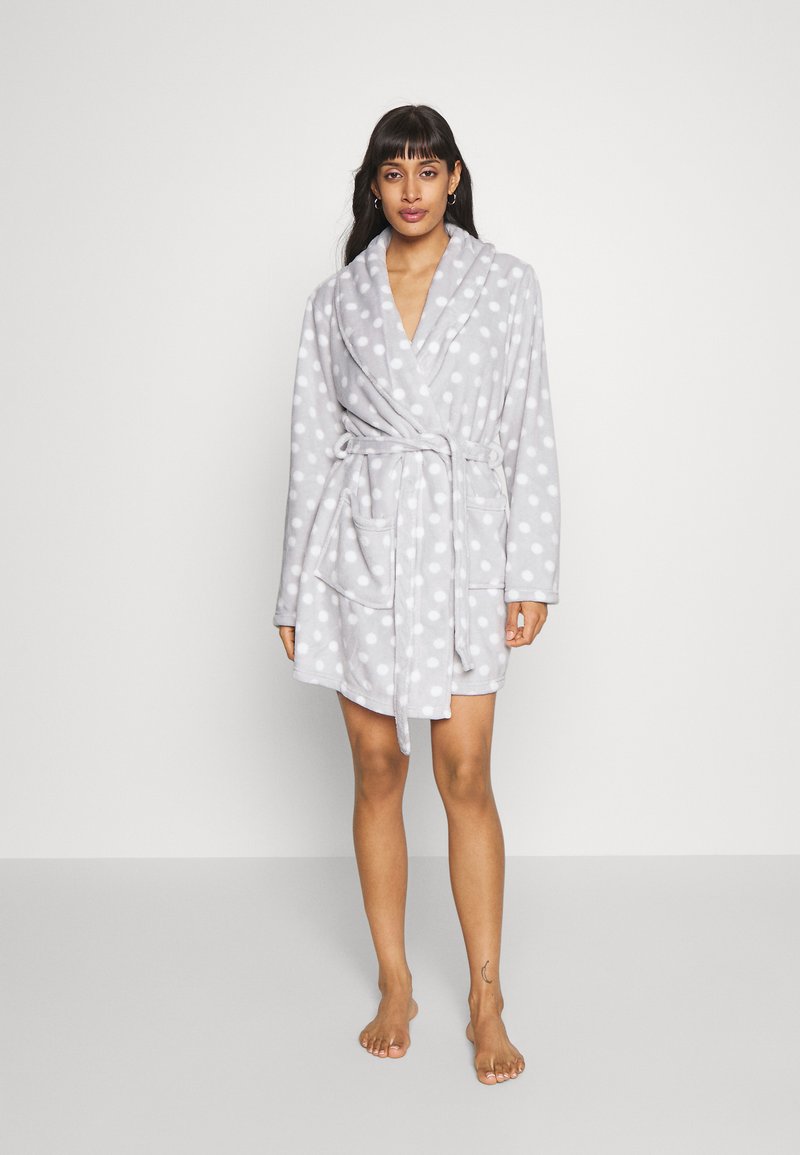 Anna Field Bademantel - grey/white/grau - Zalando.de