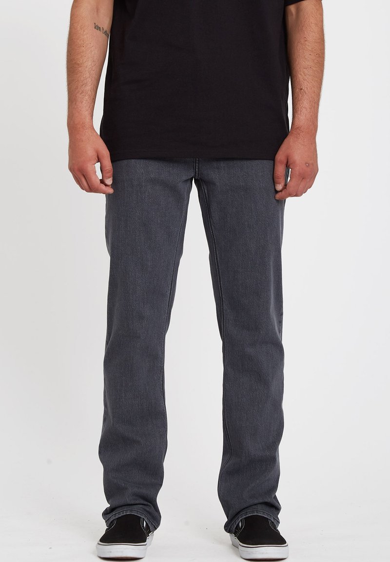 Volcom SOLVER - Jeans straight leg - easy enzyme grey/grå - Zalando.se