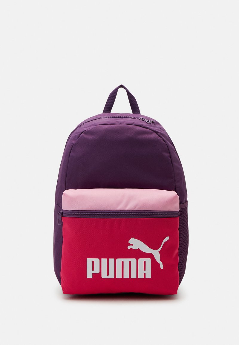 Puma PHASE BACKPACK COLORBLOCK - Tagesrucksack - crushed berry/garnet ...