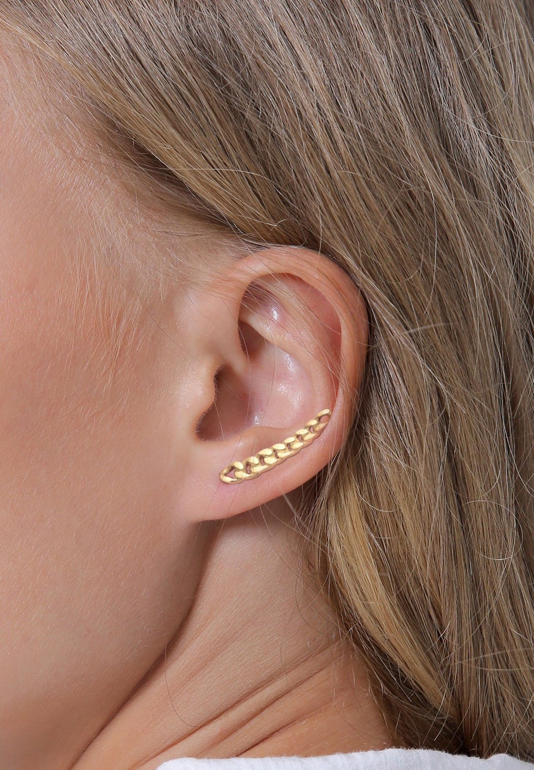 Elli SINGLE EARCLIMBER BASIC BLOGGER Earrings gold coloured Zalando