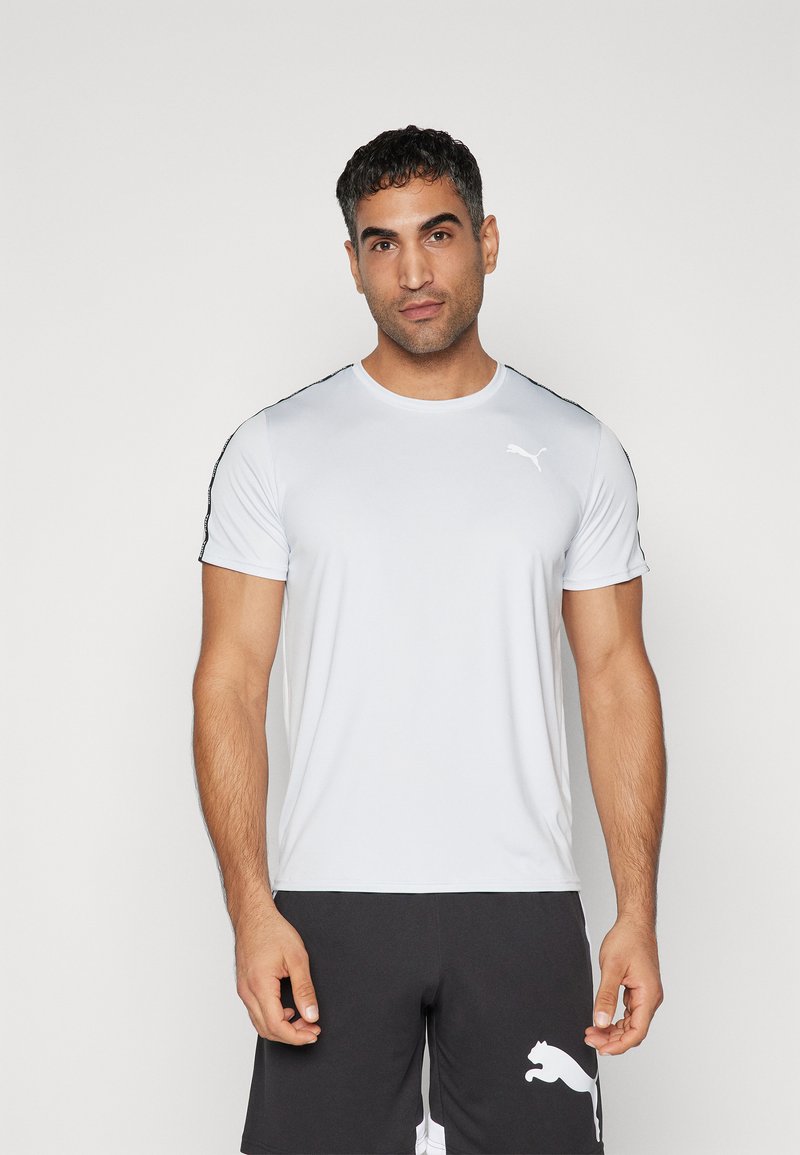 Puma FIT TAPED TEE - Camiseta deportiva - silver mist/gris claro ...
