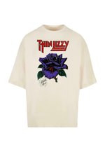 Merchcode THIN LIZZY HUGE TEE - T-shirt print - whitesand/beige ...