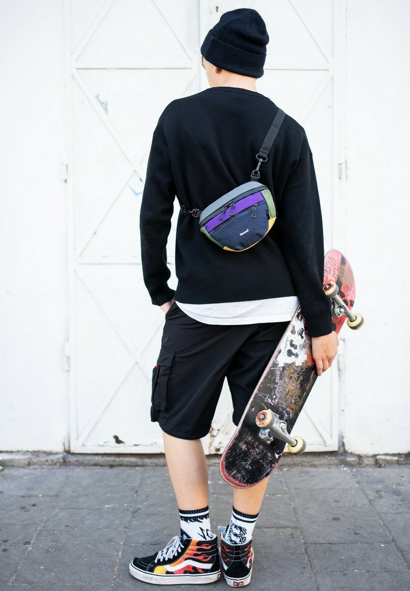 Himawari Umhängetasche - graphite navy blue mustard violet/dunkelblau ...