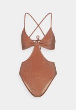 Cotton On Body CUT OUT KNOT FRONT ONE PIECE BRAZILIAN - Plavky - bronze ...