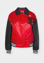 DKNY MIXED MEDIA VARSITY JACKET BIG GOTHIC - Bomberjakke - red/rød ...