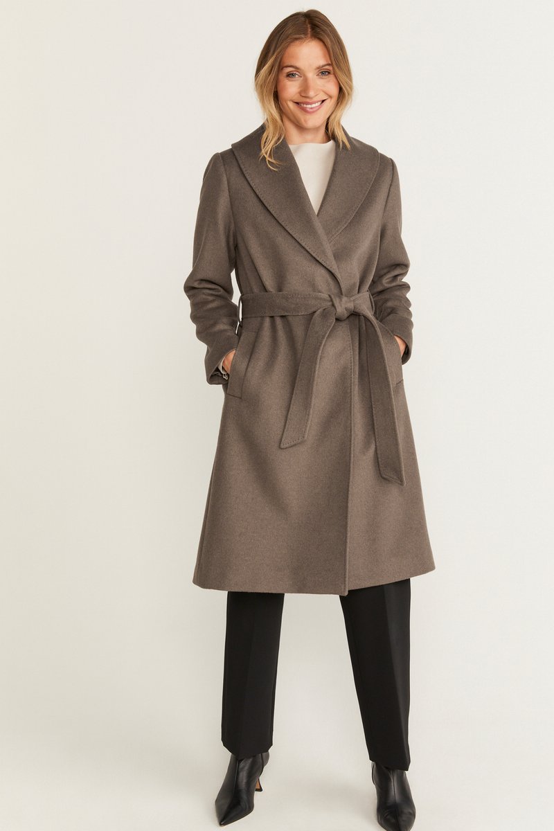 STOCKH LM Wilma wool coat - Klassisk kappa / rock - taupe/ljusbrun ...