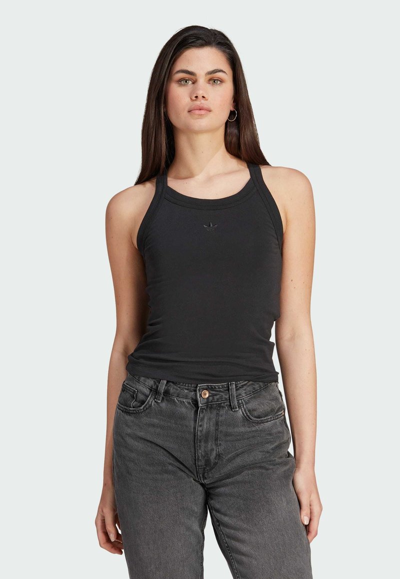adidas Originals PREMIUM ESSENTIALS TANK - Top - black - Zalando