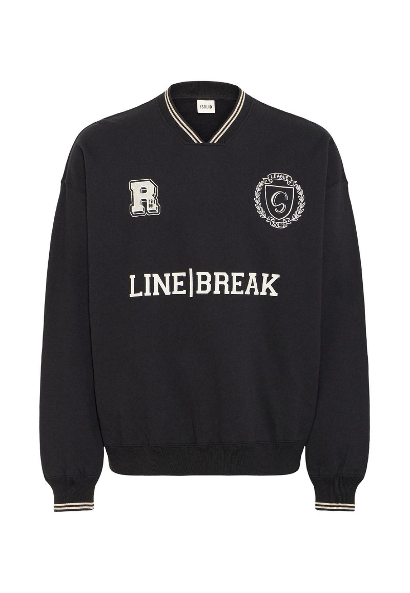 Solid SDSTRATTON BOX FIT - Sweater - true black/zwart - Zalando.be
