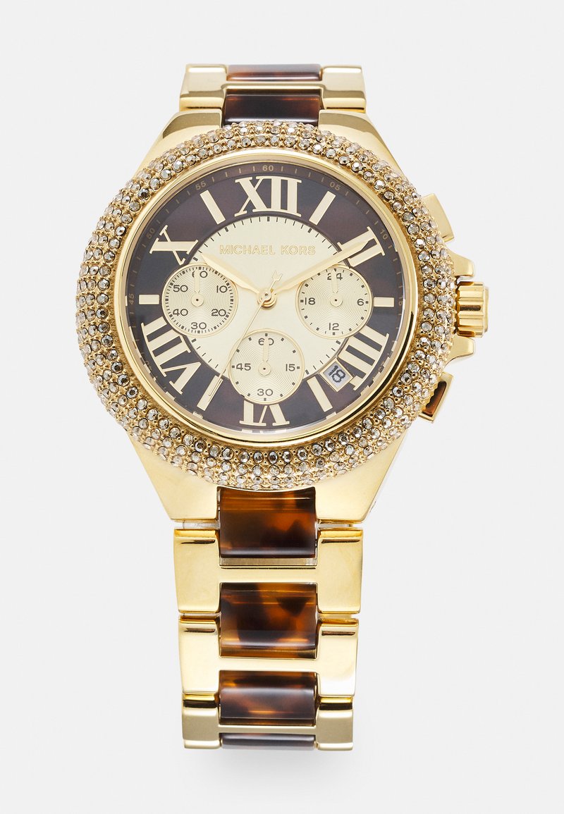 Michael Kors CAMILLE - Chronograph watch - gold/gold-coloured - Zalando ...