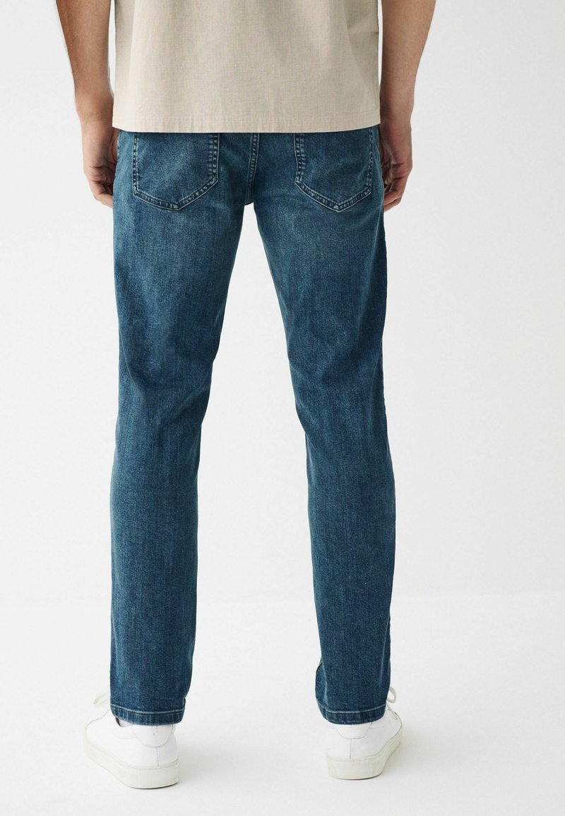 Next SLIM FIT BELTED JEANS - Jean slim - blue/bleu - ZALANDO.FR