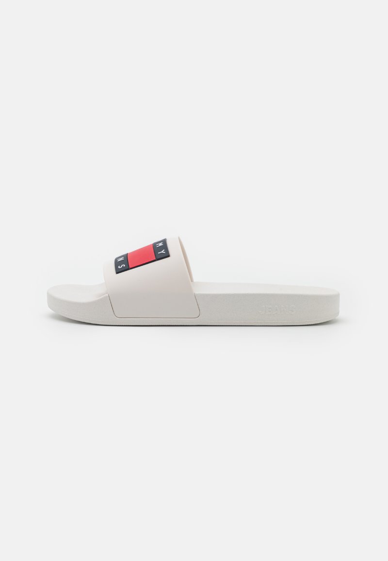 Tommy Jeans ESS - Badslippers - ecru/crème - Zalando.nl