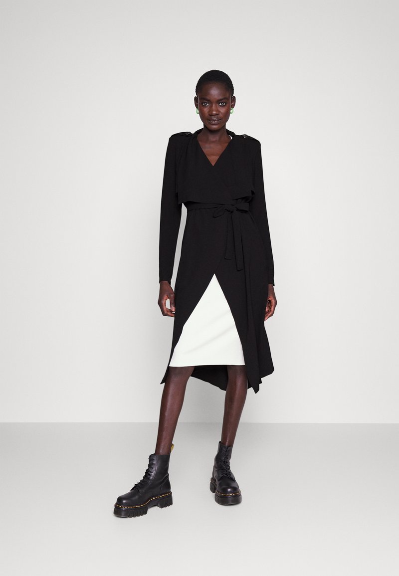 Object Tall OBJANNLEE JACKET - Trenchcoat - black/schwarz - Zalando.at