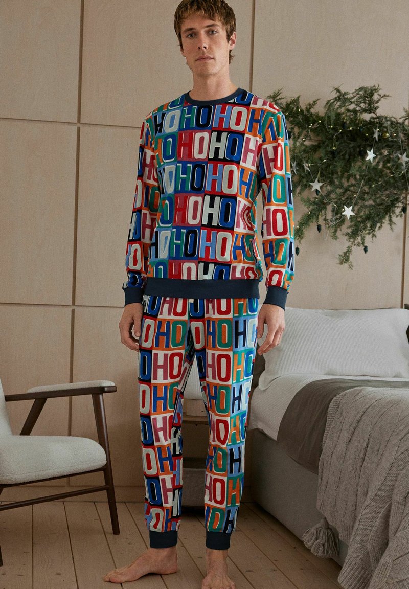 Next MATCHING FAMILY COSY SET - Nachtwäsche Set - navy blue hohoho/blau ...