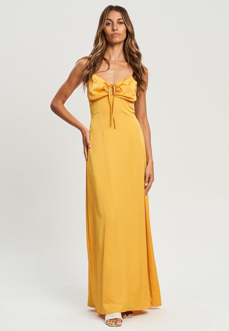 CALLI TIFFANY - Maxi dress - mango/mottled yellow - Zalando