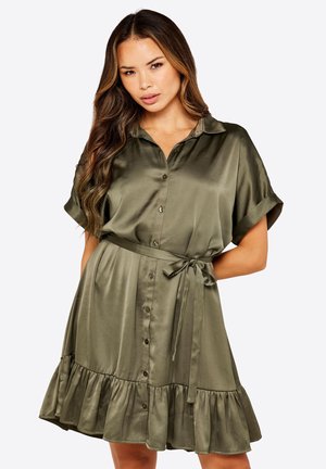 Cache Cache AUSGESTELLTES MIT GÜRTEL - Vestido camisero - vert/verde ...