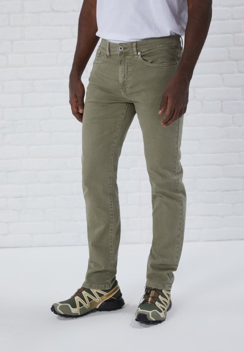 INDICODE JEANS INFORTY - Jeans Straight Leg - covert green/khaki ...