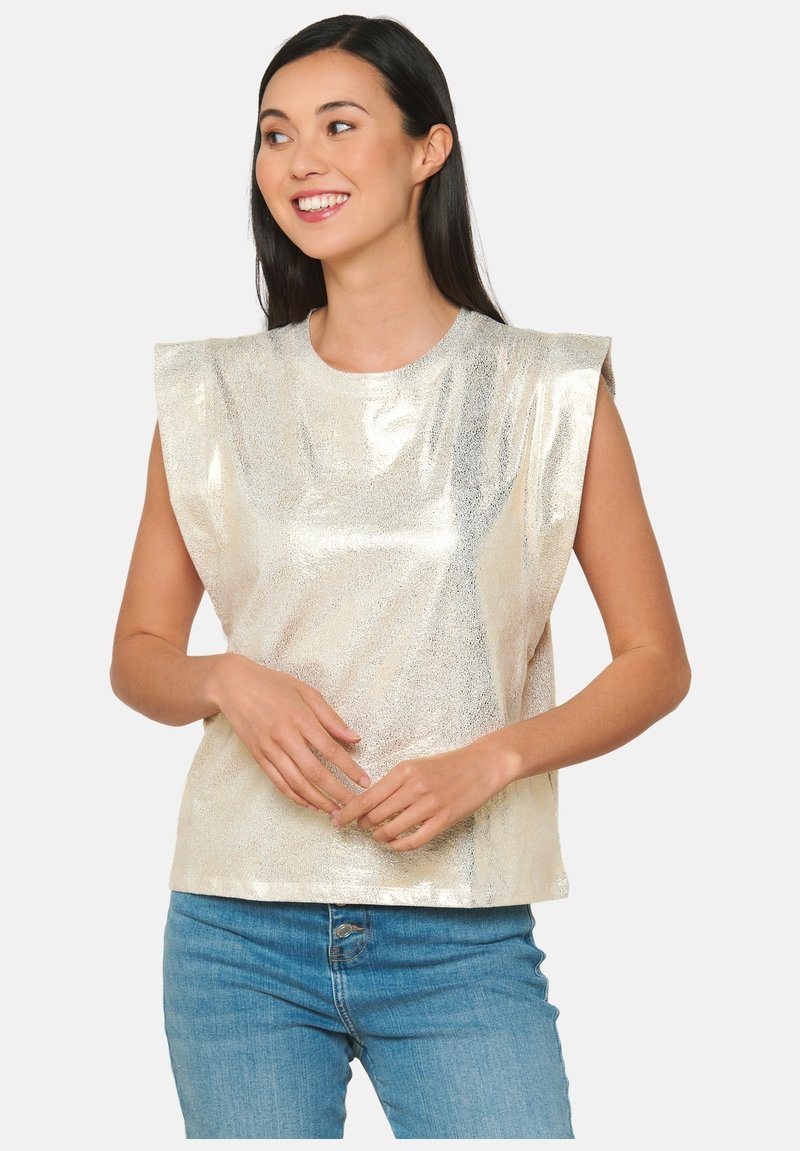 LolaLiza FOIL - Top - gold/beige - Zalando.es