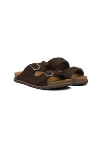 Desa DESA MAN SLIPPERS - Pantolette flach - brown/braun - Zalando.at