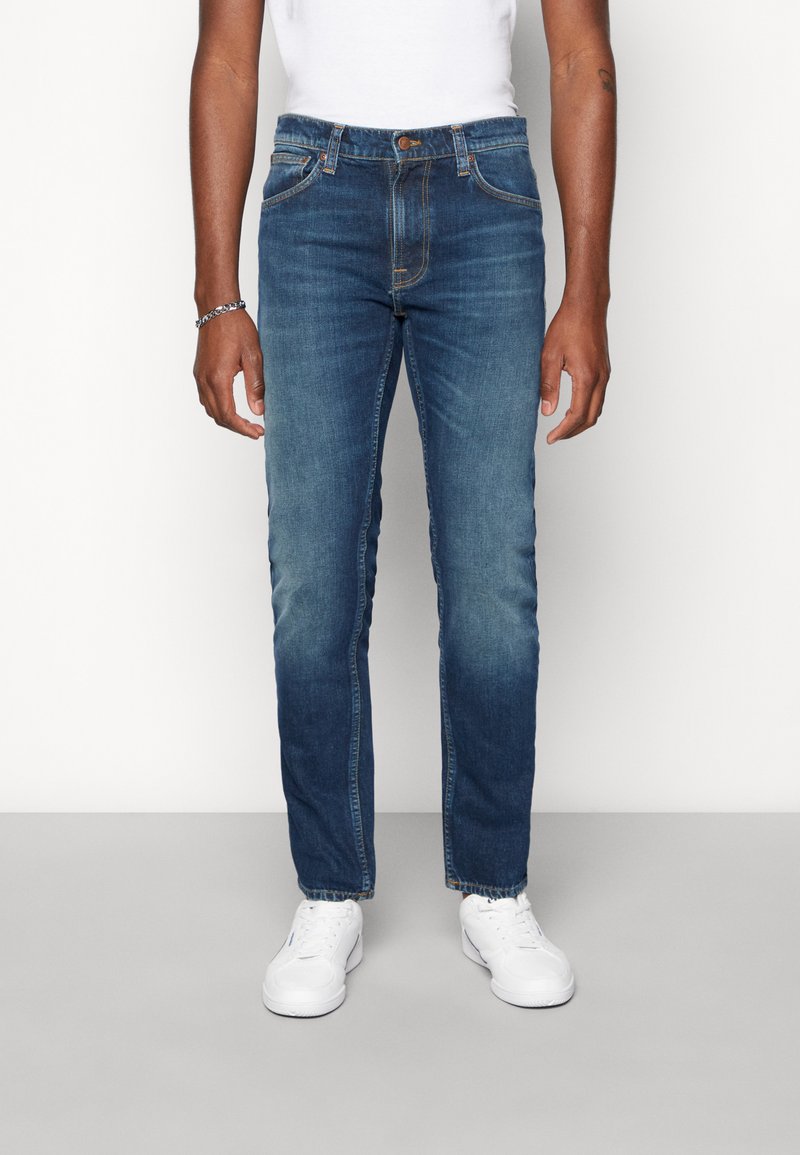 Nudie Jeans LEAN DEAN - Vaqueros slim fit - deep ocean/azul oscuro ...