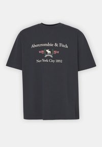 Abercrombie & Fitch HERITAGE CREST LOGO - T-shirt con stampa - sky ...