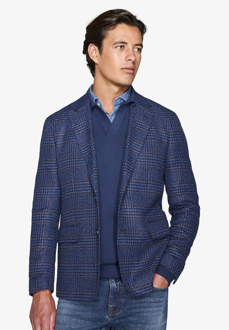 Dan John NAVONA - Veste de costume - blue avio/bleu - ZALANDO.FR