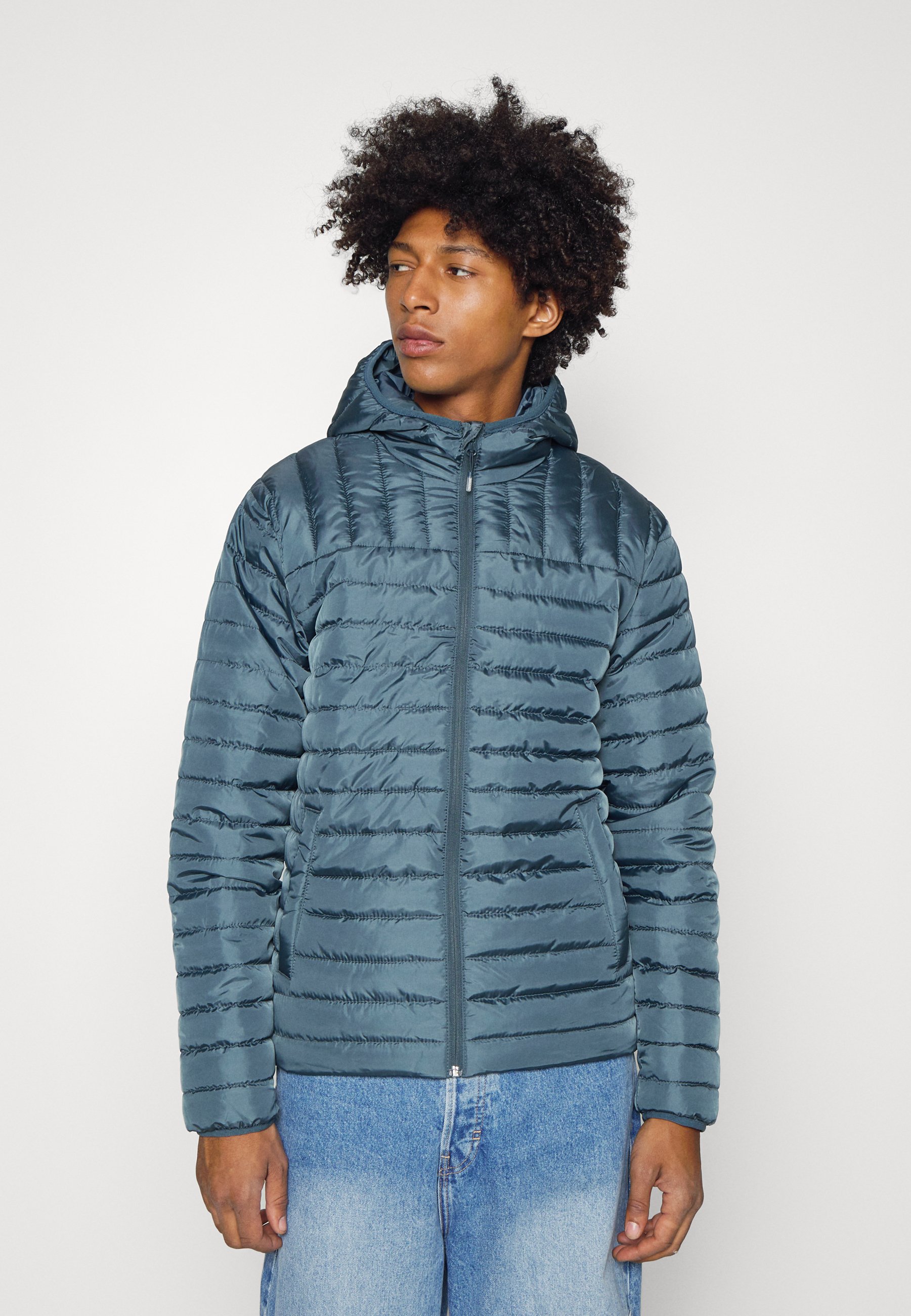 Only & Sons ONSPIET QUILTED HOOD JACKET - Übergangsjacke - dark slate ...