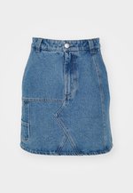 Obey Clothing REBUILT CARPENTER SKIRT - Minirock - light indigo/light ...