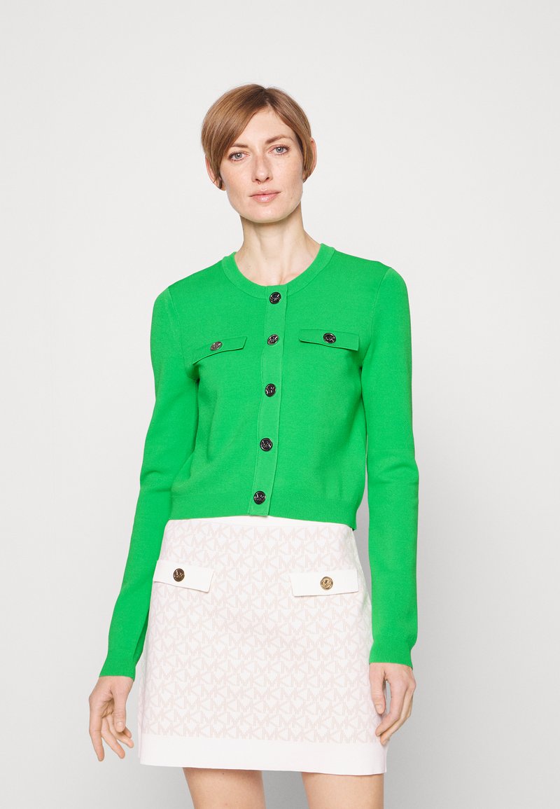 MICHAEL Michael Kors ECO SNAP CROP - Cardigan - spring green/green ...