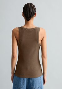 Marc O'Polo DENIM TANK - Top - hazelnut brown/dark brown - Zalando