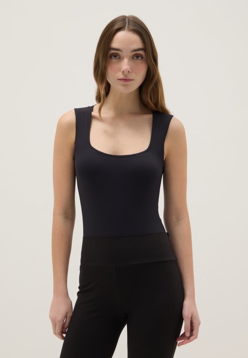 B.ANGEL SLIM FIT WITH SQUARE NECKLINE - Body - gunmetal - Zalando