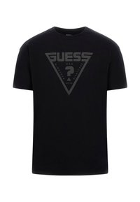 Guess LOGO TRIANGOLO - Camiseta estampada - nero/negro - Zalando.es